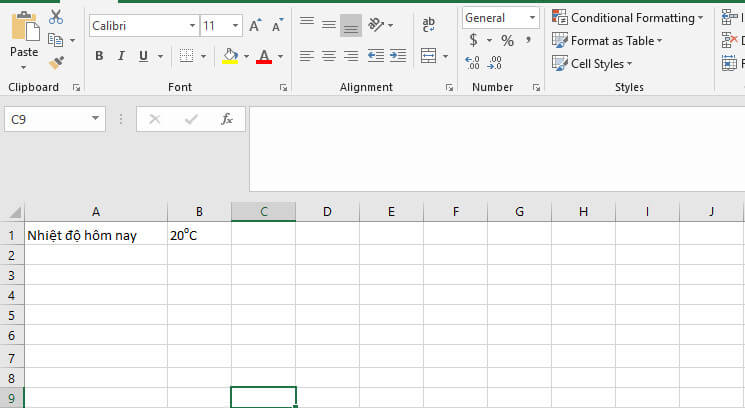 3 cách nhanh chóng và đơn giản để viết độ C trong Microsoft Excel ...